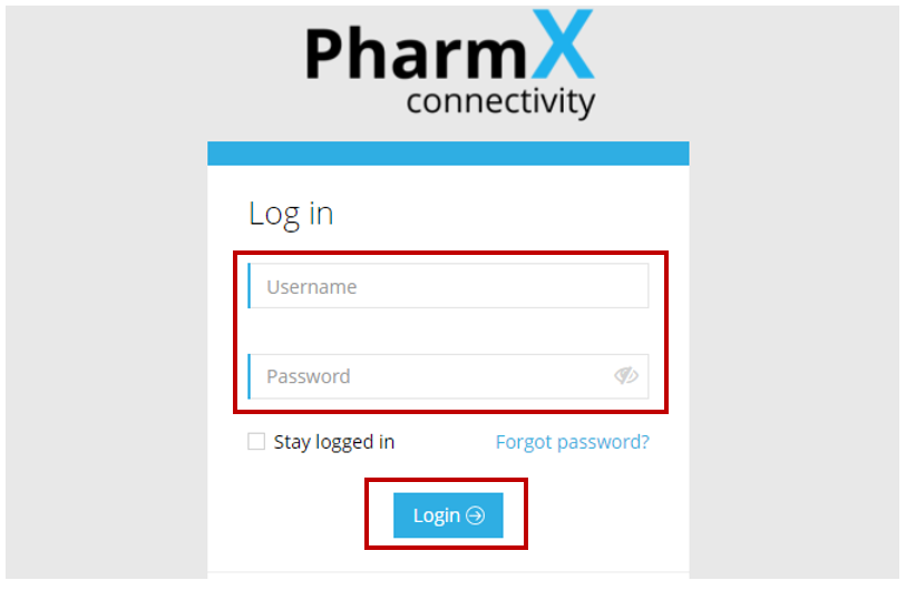 How to Log in to the PharmX Portal